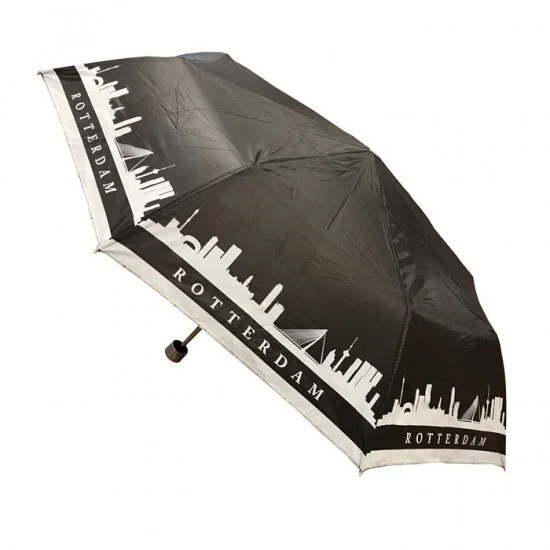 Rotterdam Souvenirs : Paraplu skyline rotterdam zwart